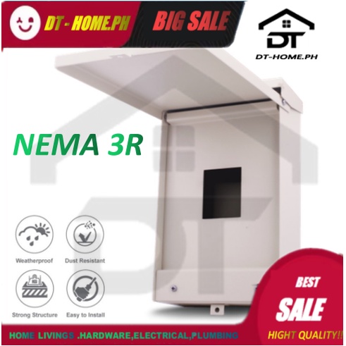BOSTON ELECTRIC CIRCUIT BREAKER ENCLOSURE NEMA 3R WEATHERPROOF PANEL ...