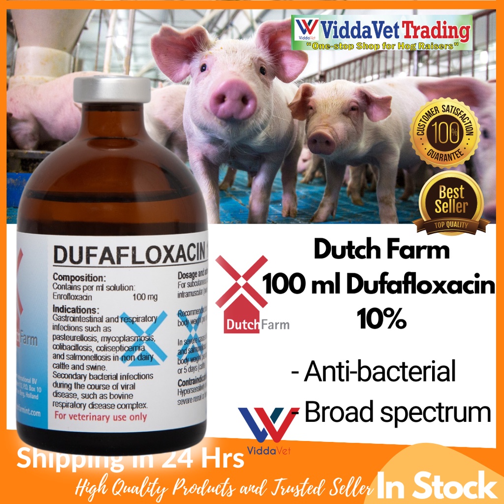 Dutch Farm 100 ml Dufafloxacin 10% broad spectrum enro floxacin ...