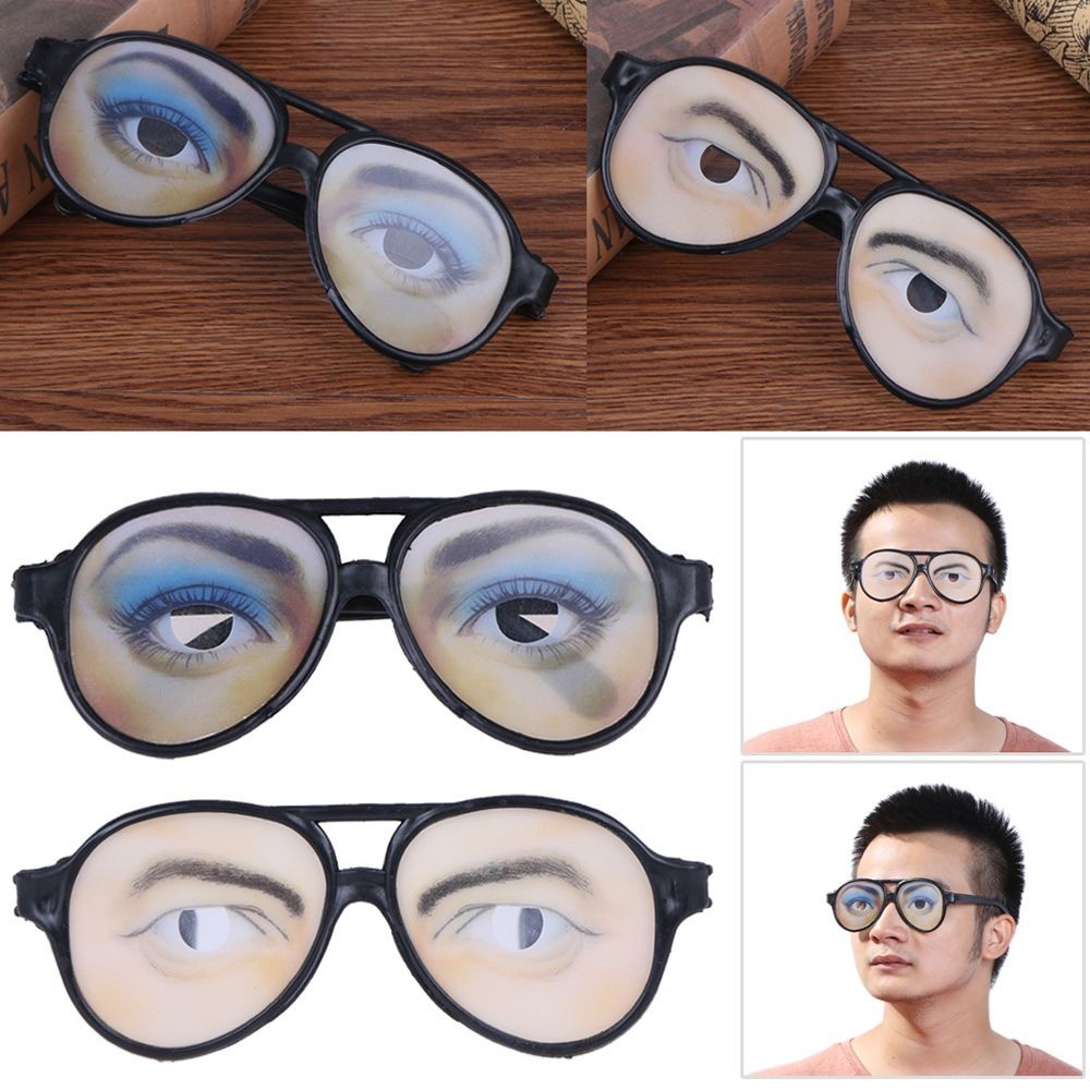 Funny Joke Eyes Costume Prank Glasses Disguise Eyeglasses Shopee Philippines