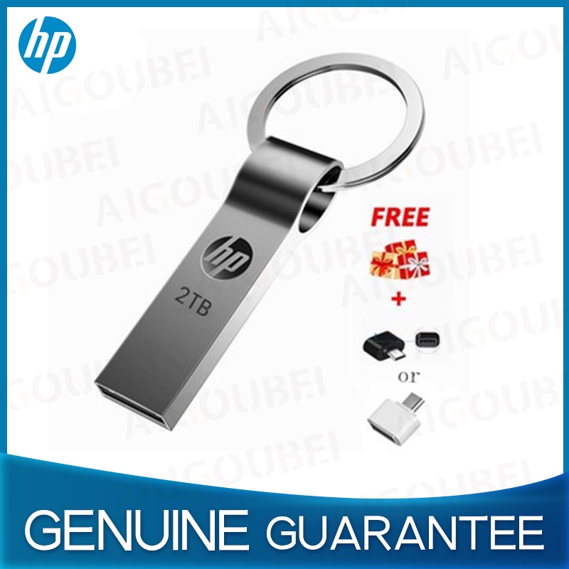 HP USB 3.0 2TB Pendrive Waterproof Metal USB Flash Drive High Speed ...