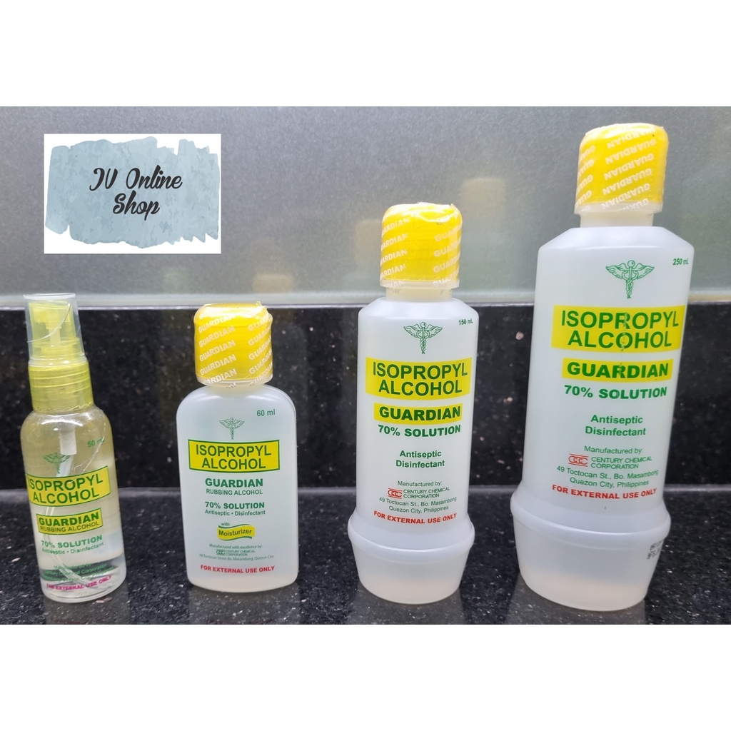 Guardian Isopropyl Alcohol 70% 50ml,60ml,150ml,250ml | Shopee Philippines