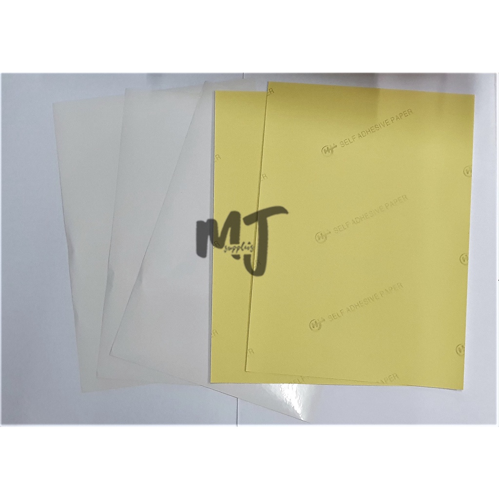 50- 100 PCS. Sticker Bond Paper A4 size Matte/ Glossy | Shopee Philippines