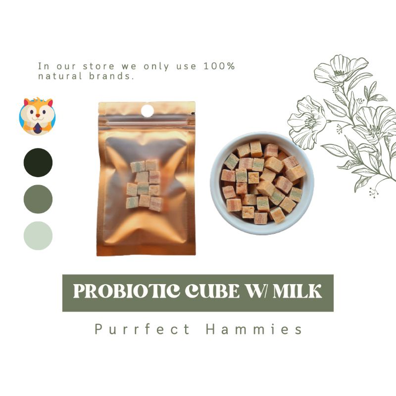 Probiotic Cube w/ Milk | Hamster Rabbit Guinea Hedgehog Gerbils | Food ...