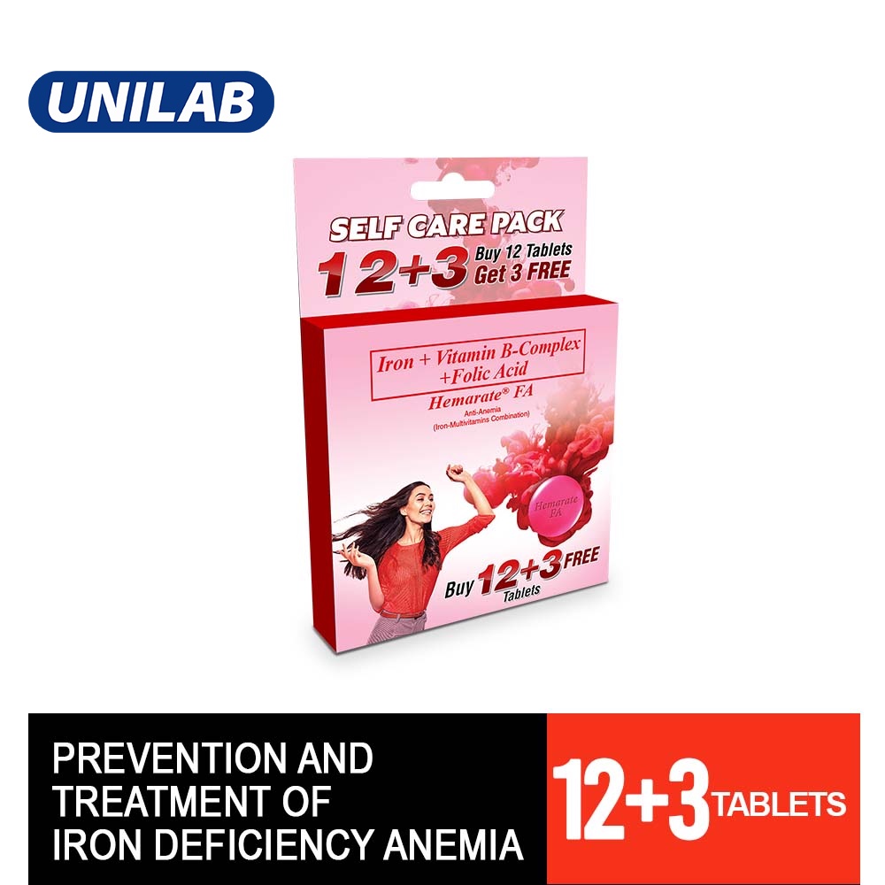 Hemarate FA 12+3 Self Care Pack (Treatment Of Iron-Deficiency Anemia ...