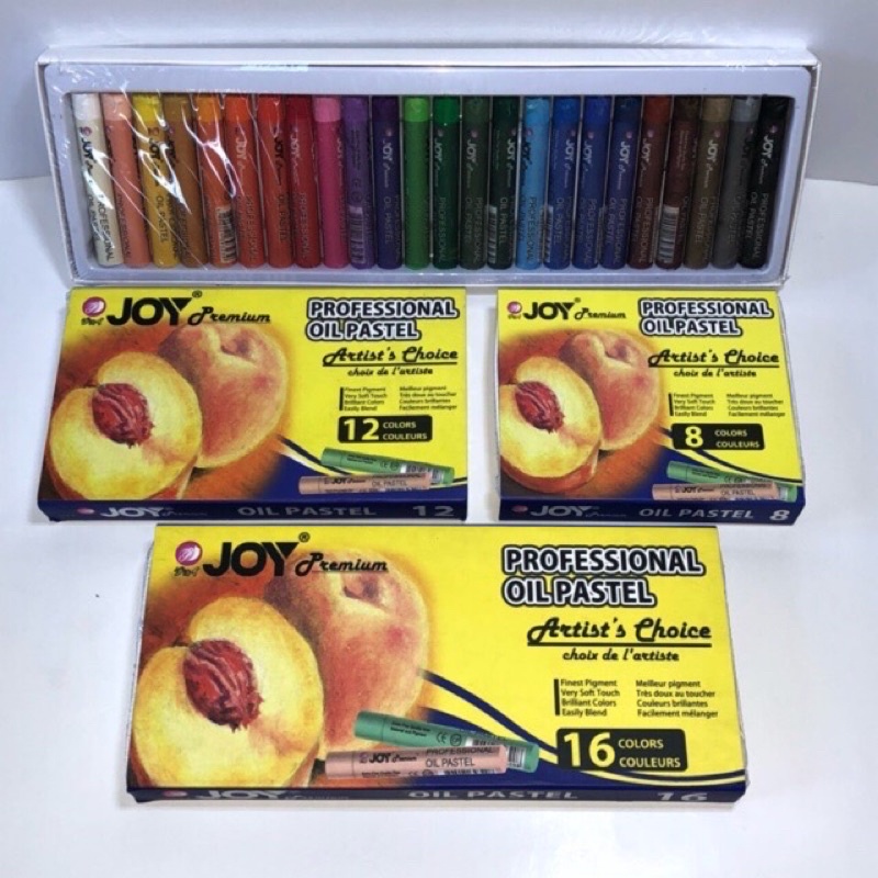 Joy Premium Oil Pastel 8,12,16,24 Colors | Shopee Philippines