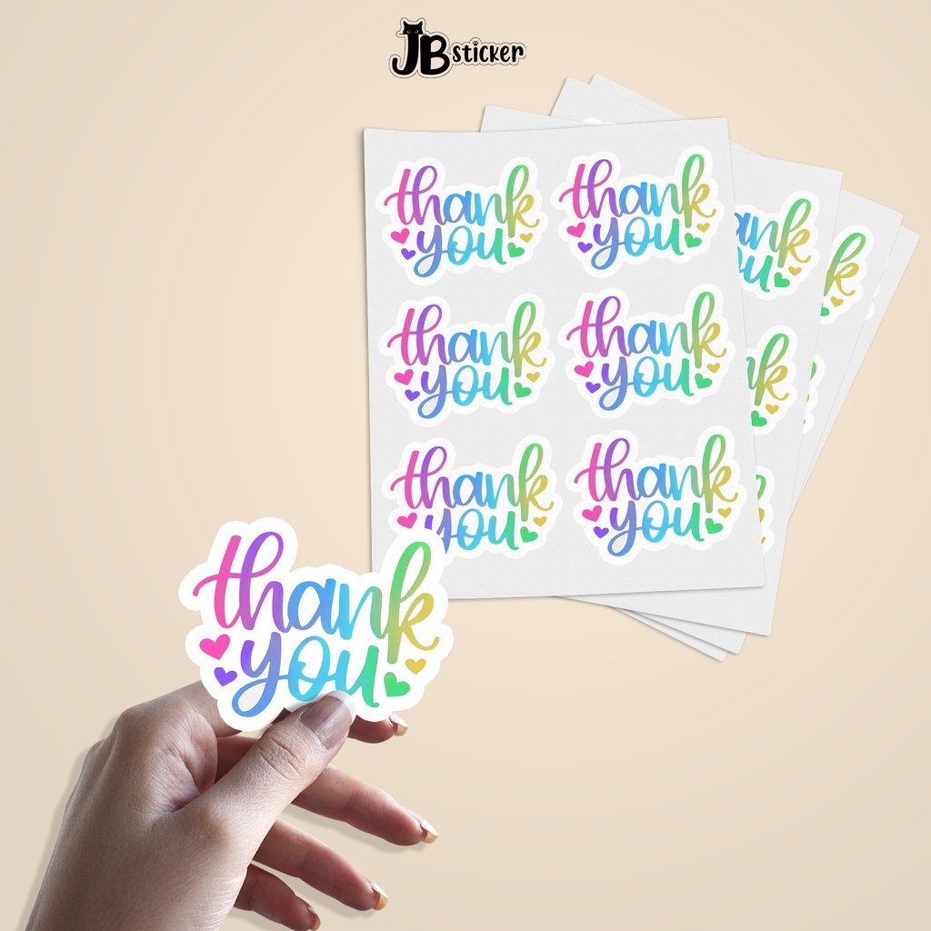 50pcs Thank you Sticker Label, Packaging Labels, Product Stickers ...