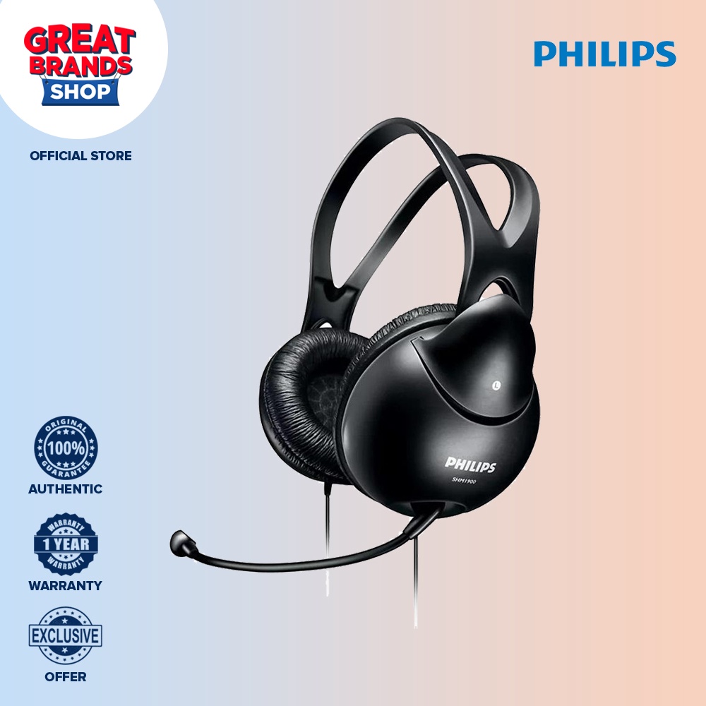 Great Brands Shop Philips SHM1900 PC Headset | Shopee Philippines