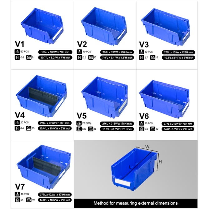 Stackable Bins 1set V1, V2, V3 | Shopee Philippines