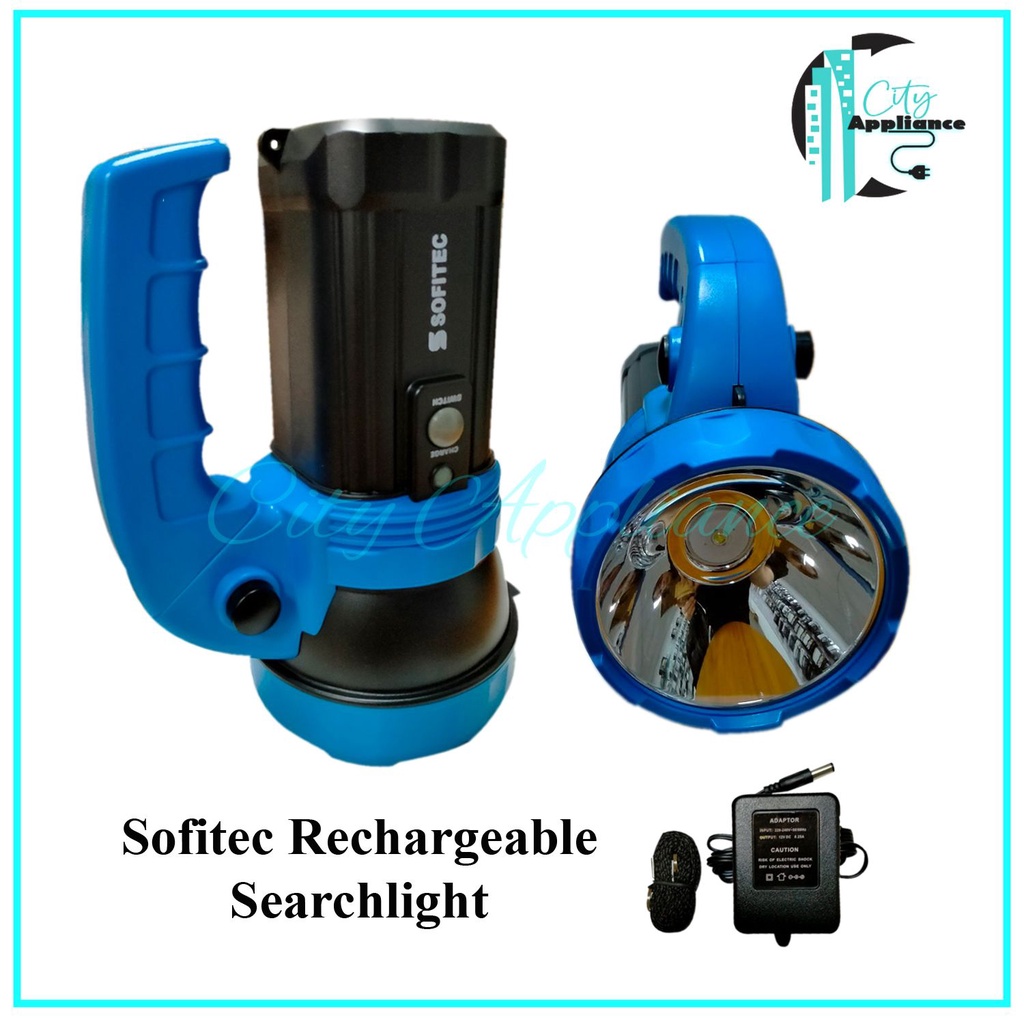 Searchlight Big Rechargeable Flashlight Portable Flashlight Camping ...