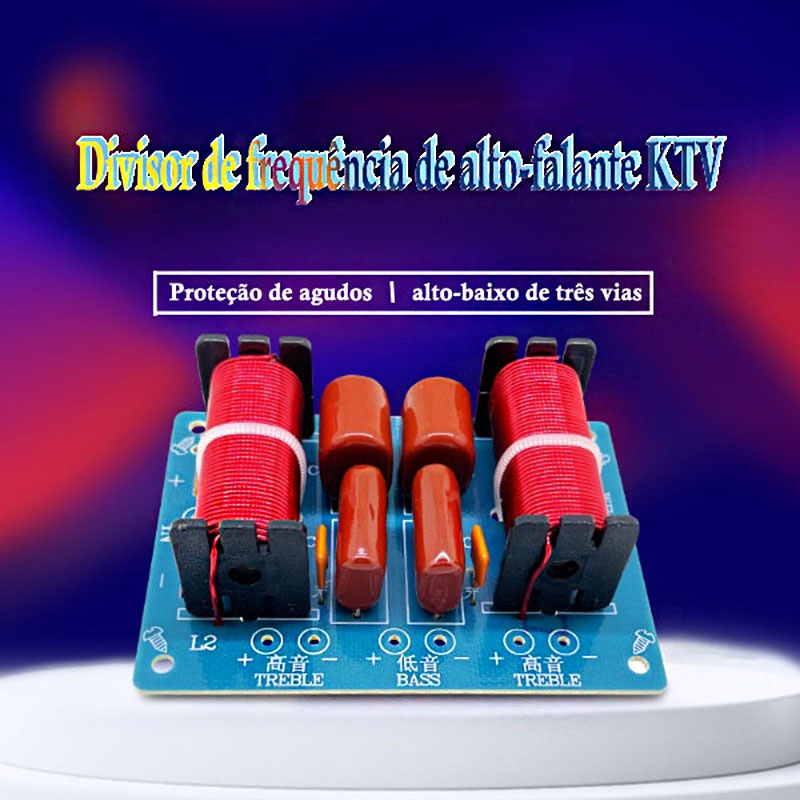 3 Way Audio Speaker Crossover Circuit Treble Midrange Bass Module Frequency speaker for 4-11 ...