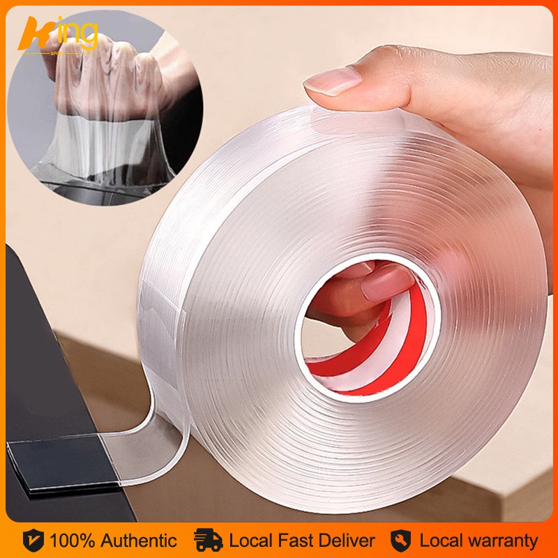 Nano Tape Traceless Washable Adhesive, Reusable transparent double sided tape | Shopee Philippines