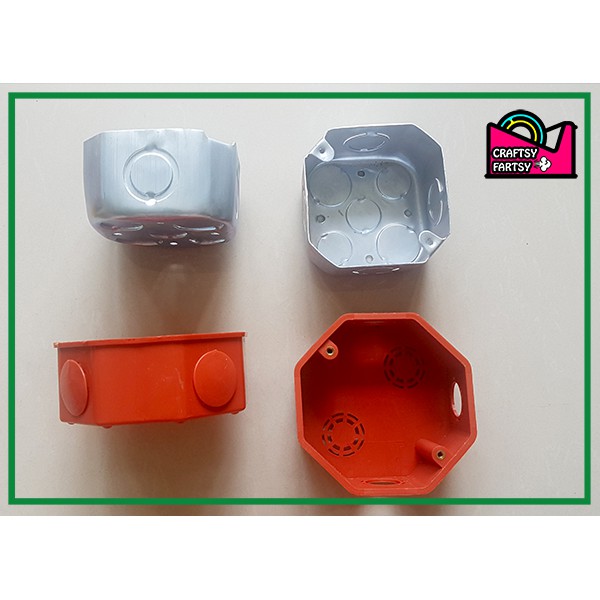 (PER PIECE) Junction Box Metal and PVC | Shopee Philippines
