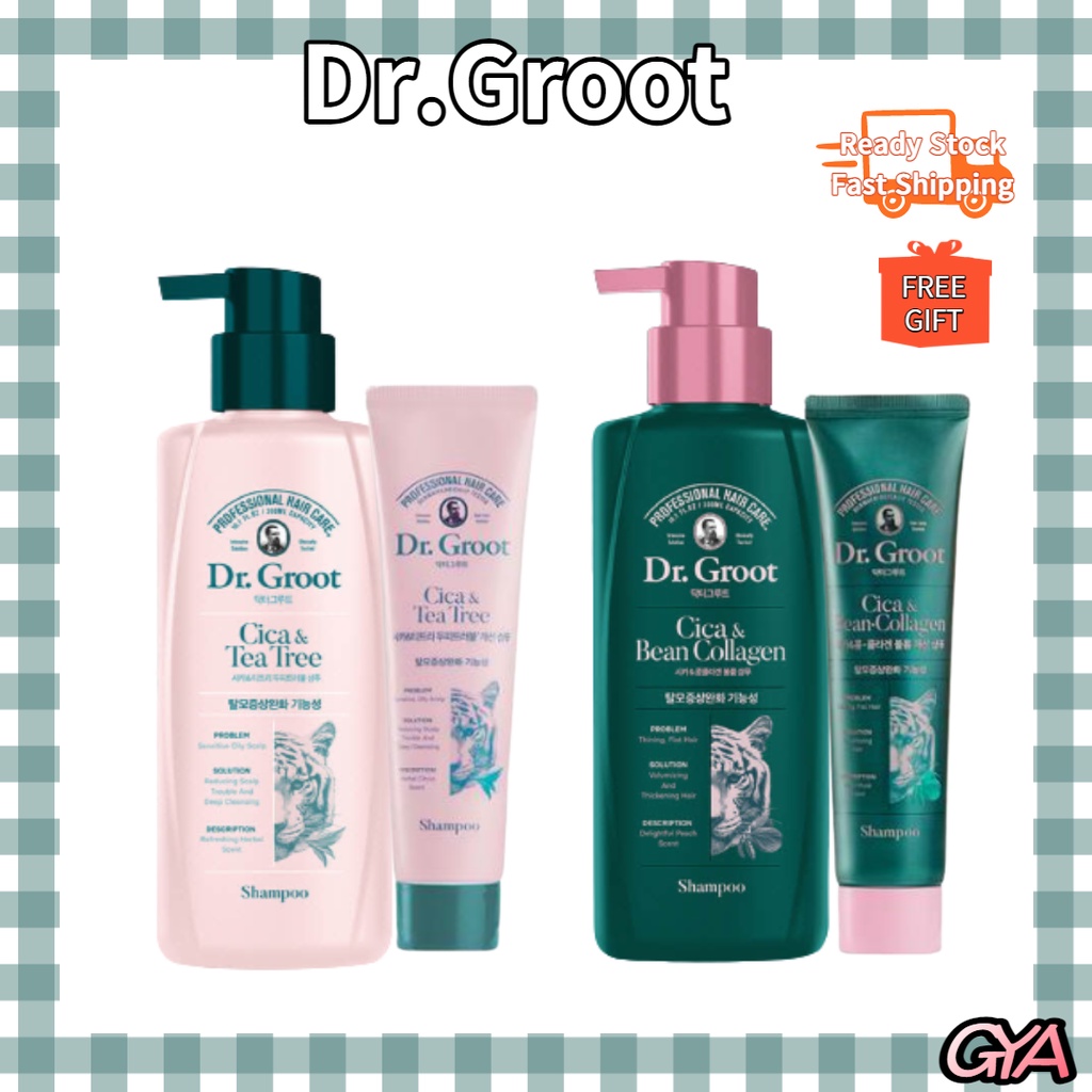 [Dr.Groot] Cica Hair Loss Symptom Relief Shampoo 300ml (100ml Free gift ...