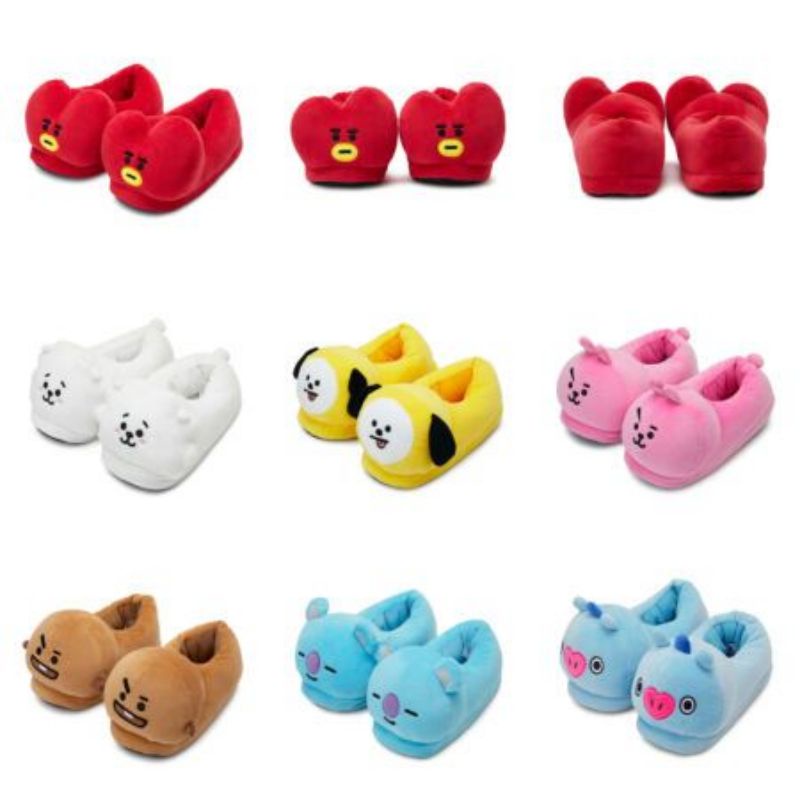 BTS BT21 Doll Plushie Slippers Official | Shopee Philippines