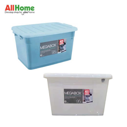 MEGABOX Storage Box 95 Liters (Trans Blue, Trans Clear) | Shopee ...