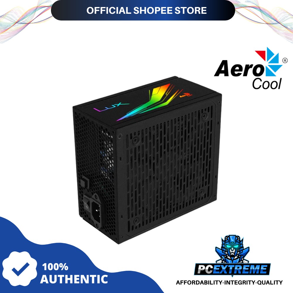Aerocool LUX 550M RGB 550W - 550 Watt 80 PLUS Modular Bronze Gaming PSU ...