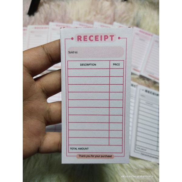 Cute Minimalist Shop Receipt 50 sheets | Shopee Philippines