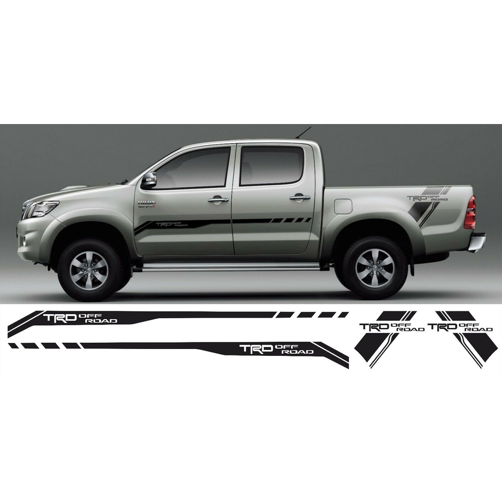 1Set 4X Toyota Hilux TRD Off Road side Vinyl Decals graphics rally ...