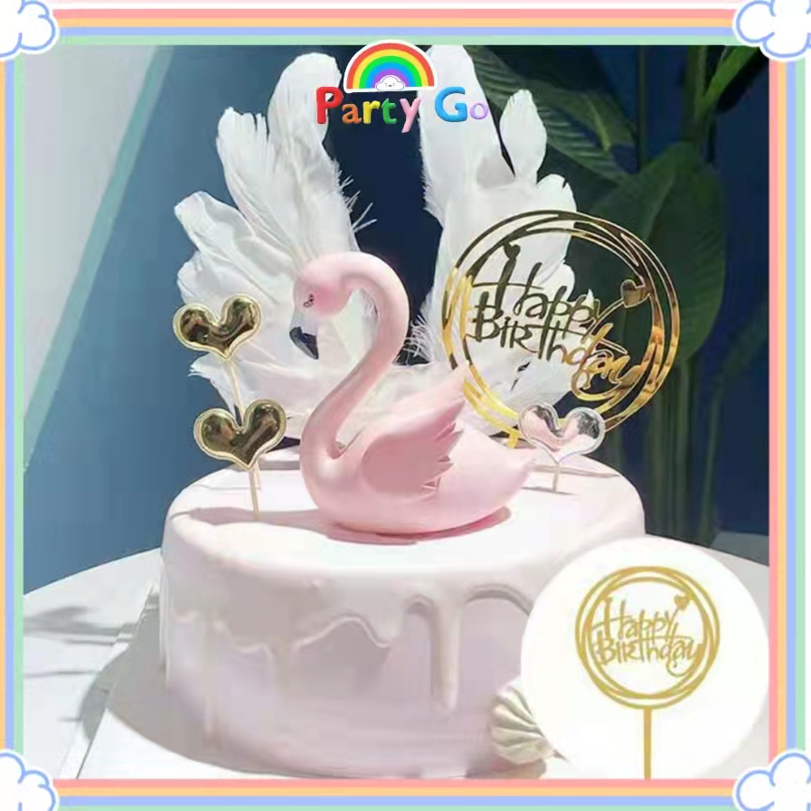 Birthday Cake Topper Acrylic Cake Insert Card Party Cake Decoration