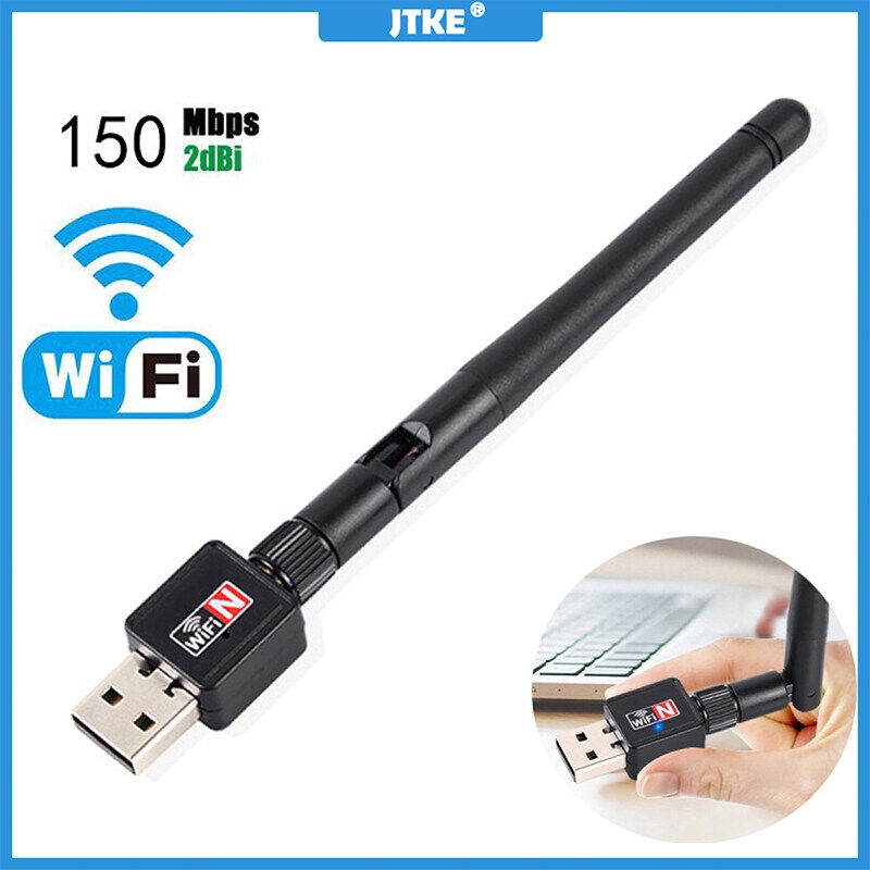 JTKE USB WiFi Adapter Wireless Network Card 150Mbps PC Adapter Wi-Fi ...