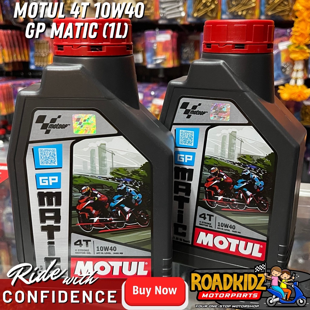 ORIGINAL MOTUL GP MATIC 4T 10w40 (MB) 1L | Shopee Philippines