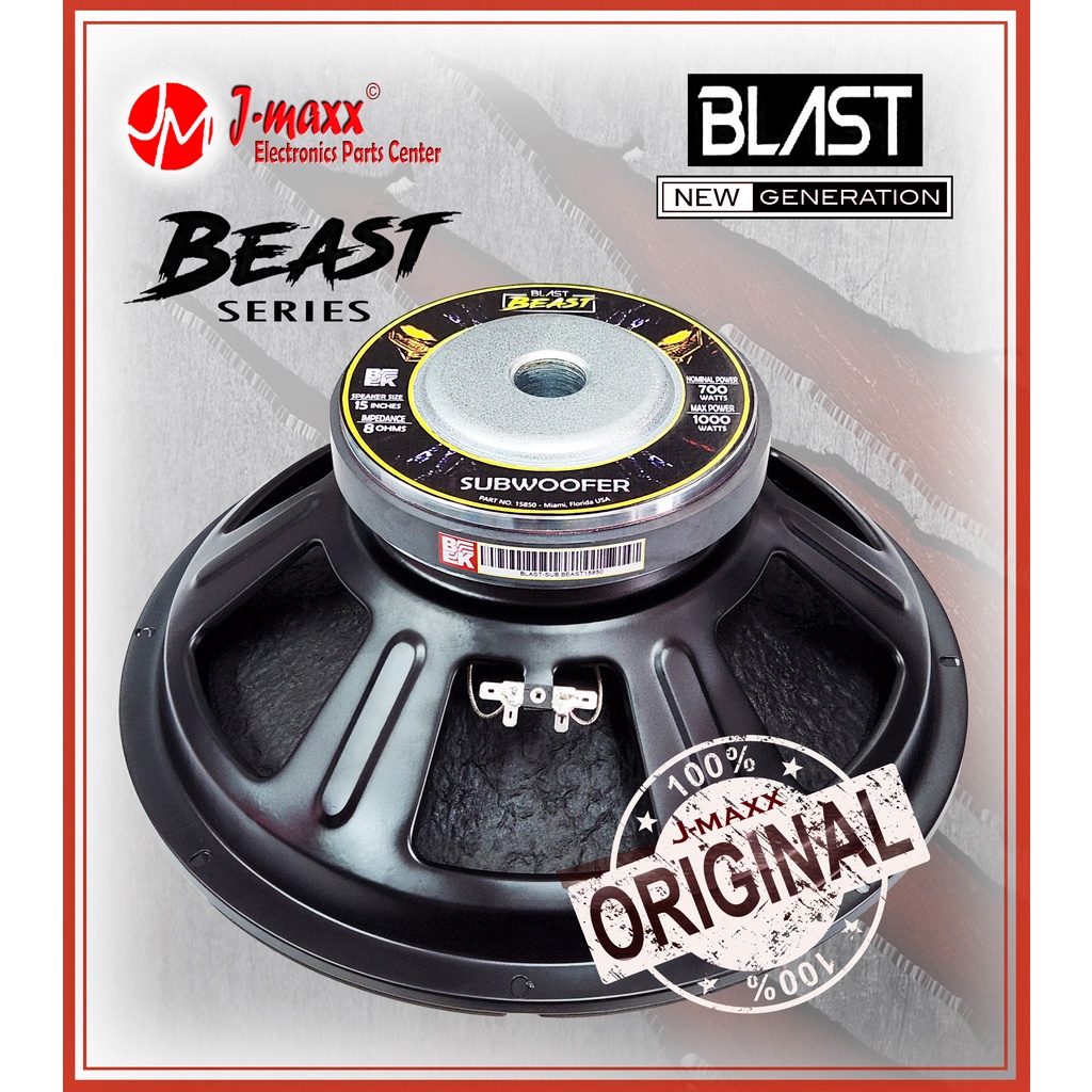 BLAST NEW GENERATION - BEAST Series Subwoofer Speaker 15 inches 700W to ...