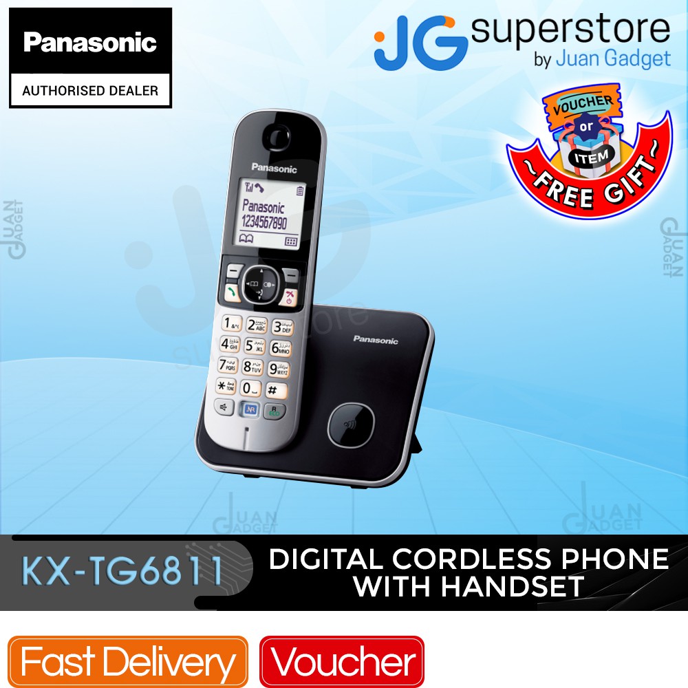 Panasonic KX-TG6811 Wireless Cordless Telephone Landline with Multible ...