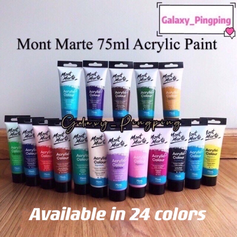 Mont Marte 75ml Signature Acrylic Paint | Shopee Philippines
