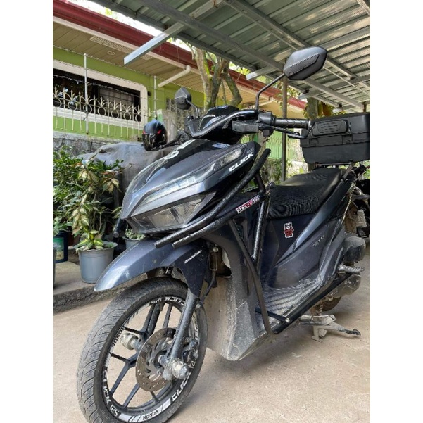 HONDA CLICK 125/155 POWDER COATED & ACRYLIC FINISH HALF CRASH GUARD ...