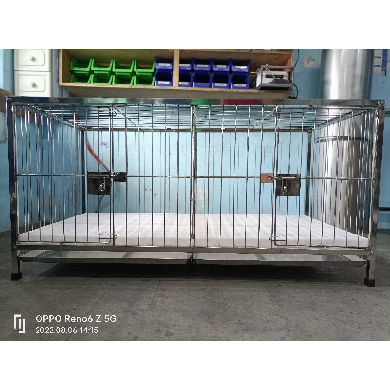 2×4×2 feet 2doors 304 stainless steel dog cages | Shopee Philippines