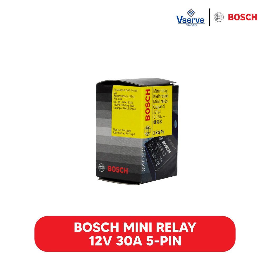Bosch Mini-Relay 12V 30A 5-Pin/PC | Shopee Philippines