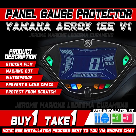 PANEL GAUGE PROTECTOR YAMAHA AEROX v1 | Shopee Philippines