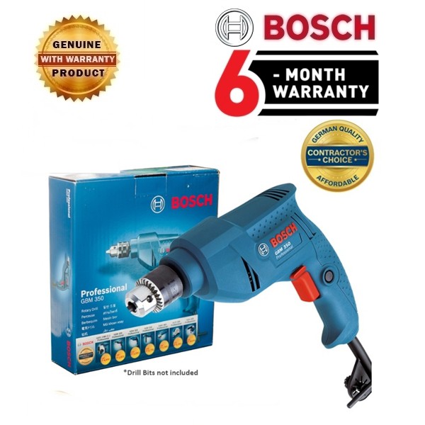 BOSCH GBM 350 Original 3/8'' Drill | Shopee Philippines