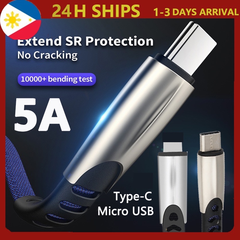 5A Fast Charging Cable Quick Charger Cables Micro USB/Type-C Cable For ...