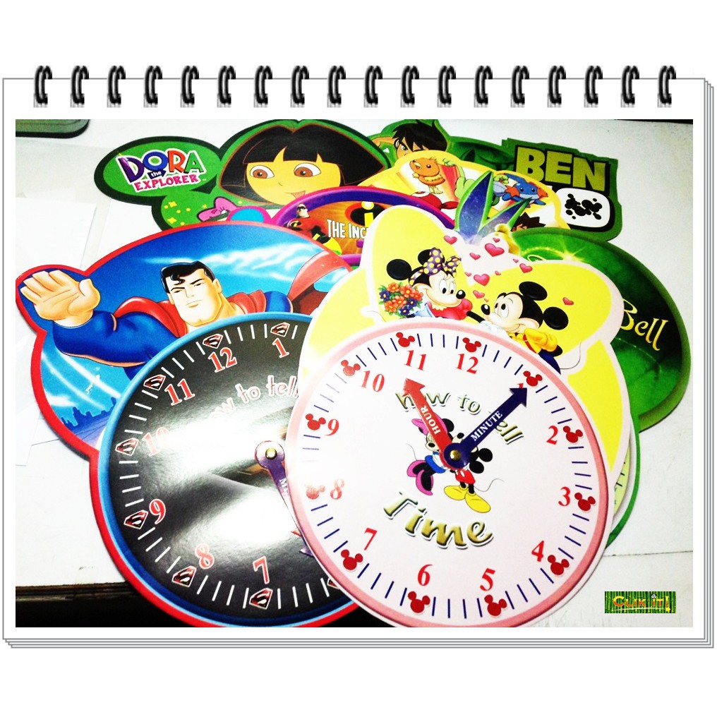 Paper Clock Character Assorted | Shopee Philippines