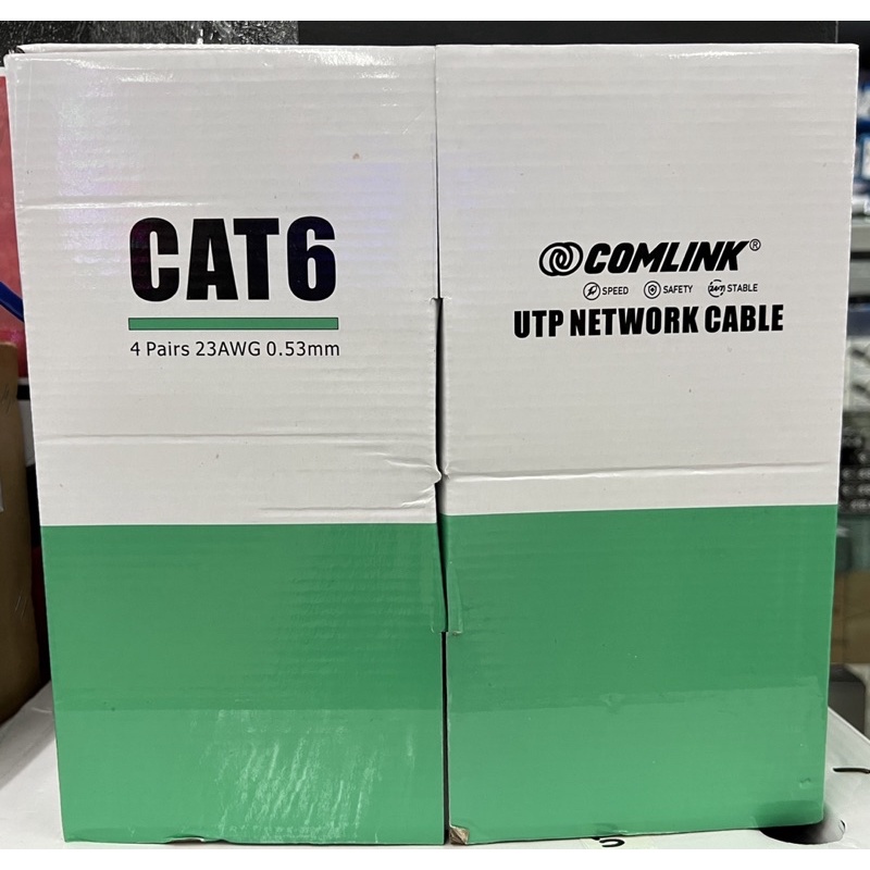COMLINK CAT6 UTP NETWORK CABLE 100M | Shopee Philippines