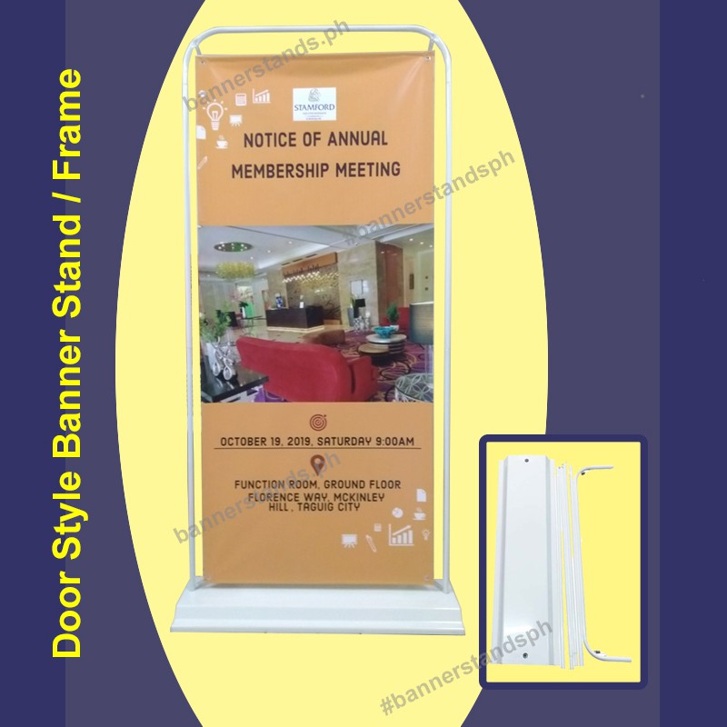 Door Frame Type Banner Stand 80cm x 180cm banner size Tarpaulin Tarp ...
