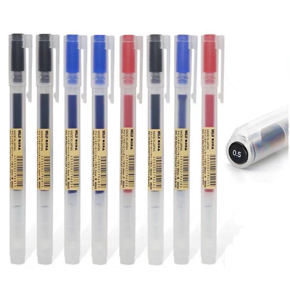 MUJI Japan Gel Pen Black/Blue/Red Ink Color 0.38mm (Piece) | Shopee ...
