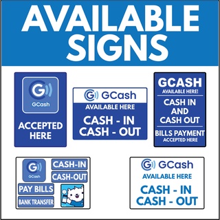 Gcash Signs / Signange for Store Owners and Stablishments | Shopee ...