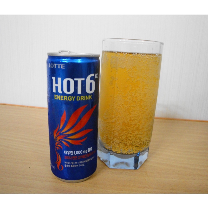 Lotte Hot Six Energy Drink (Original, The King) Can 250ml | Shopee ...