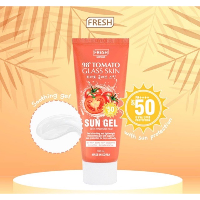 Brand New Authentic Fresh Skinlab Tomato Glass Skin Sun Gel | Shopee ...