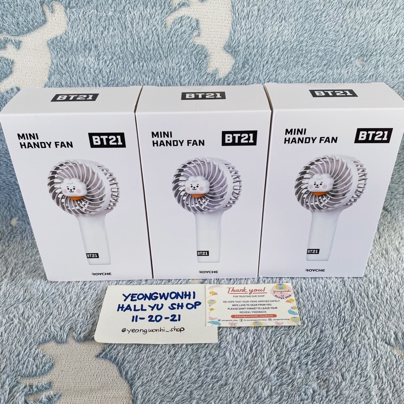 BTS Official BT21 RJ Baby Mini Handy Fan | Shopee Philippines