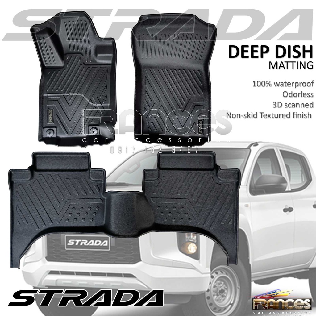 MITSUBISHI STRADA 2015-2023 DEEP DISH PREMIUM MATTING V3 THAILAND MADE ...