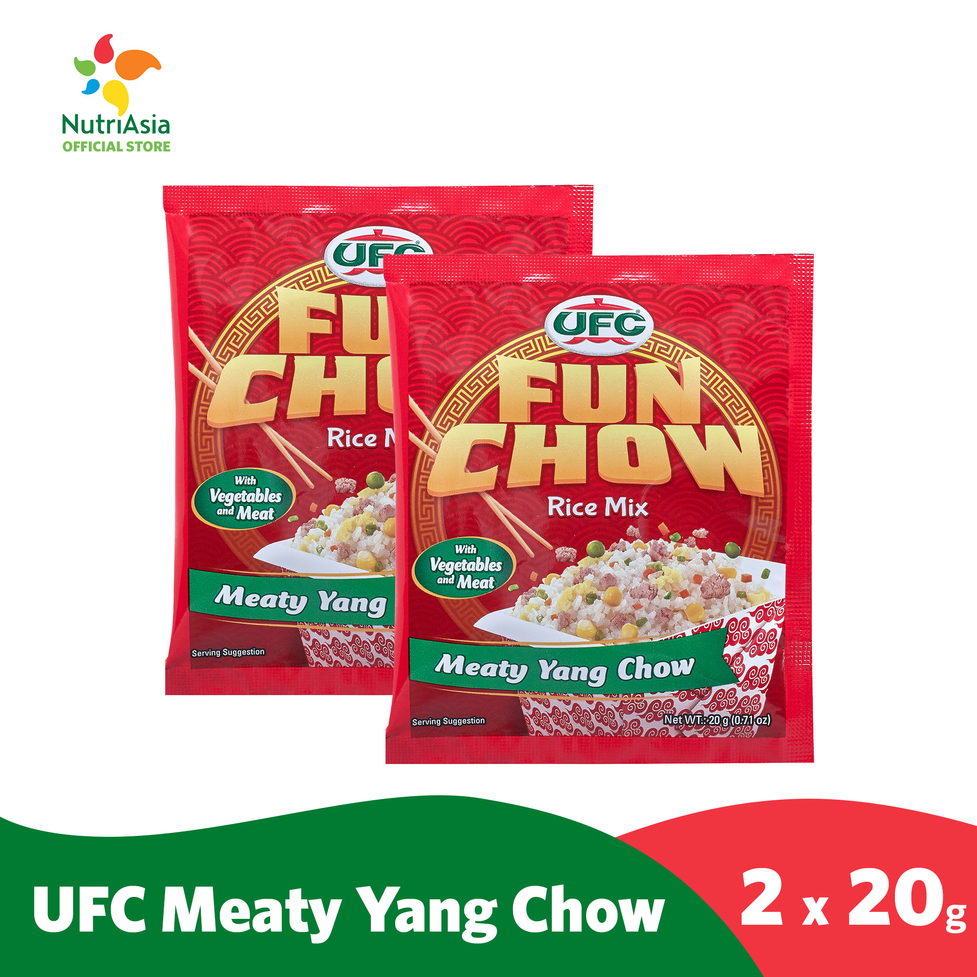 UFC Fun Chow Rice Mix Meaty Yang Chow Set of 2 | Shopee Philippines