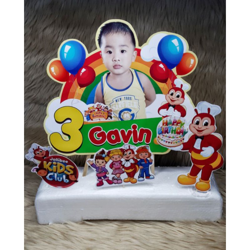 Jollibee cake toppers,cupcake toppers & name banner | Shopee Philippines