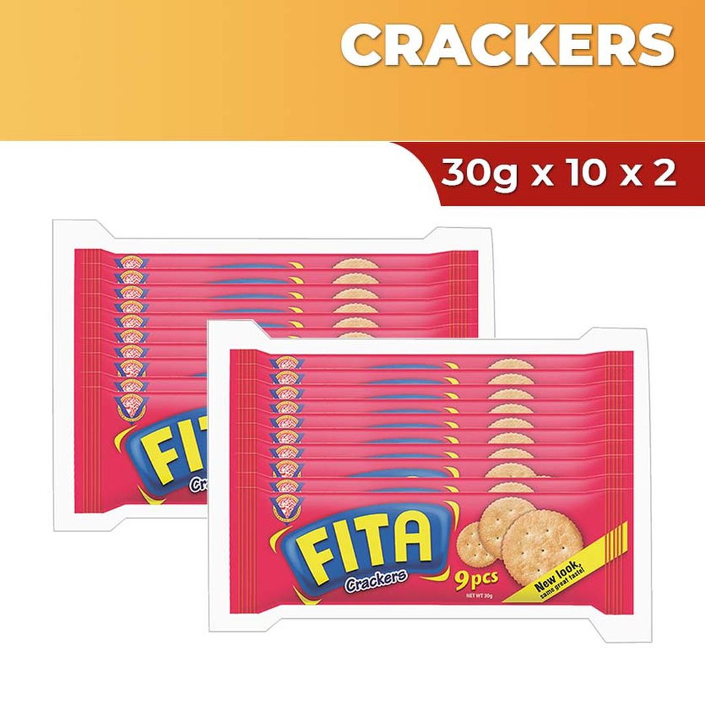 Fita Crackers Ready to Eat Snack 30g x 10 X 2 | Shopee Philippines
