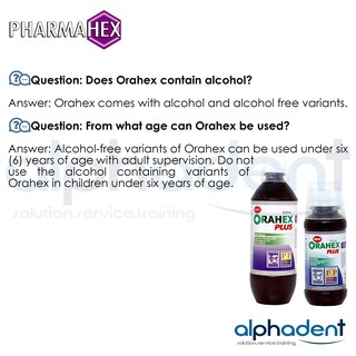 Orahex Alcohol Free 120ml | Shopee Philippines