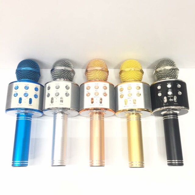 WS-858 Wireless Karaoke Bluetooth Microphone HIFI Speaker | Shopee Philippines