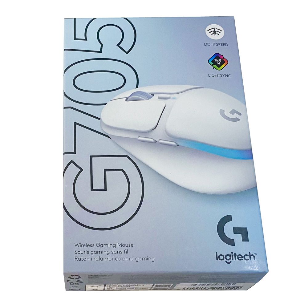 Logitech G705 Wireless Gaming Mouse (White) for Smaller Hands, 910 ...