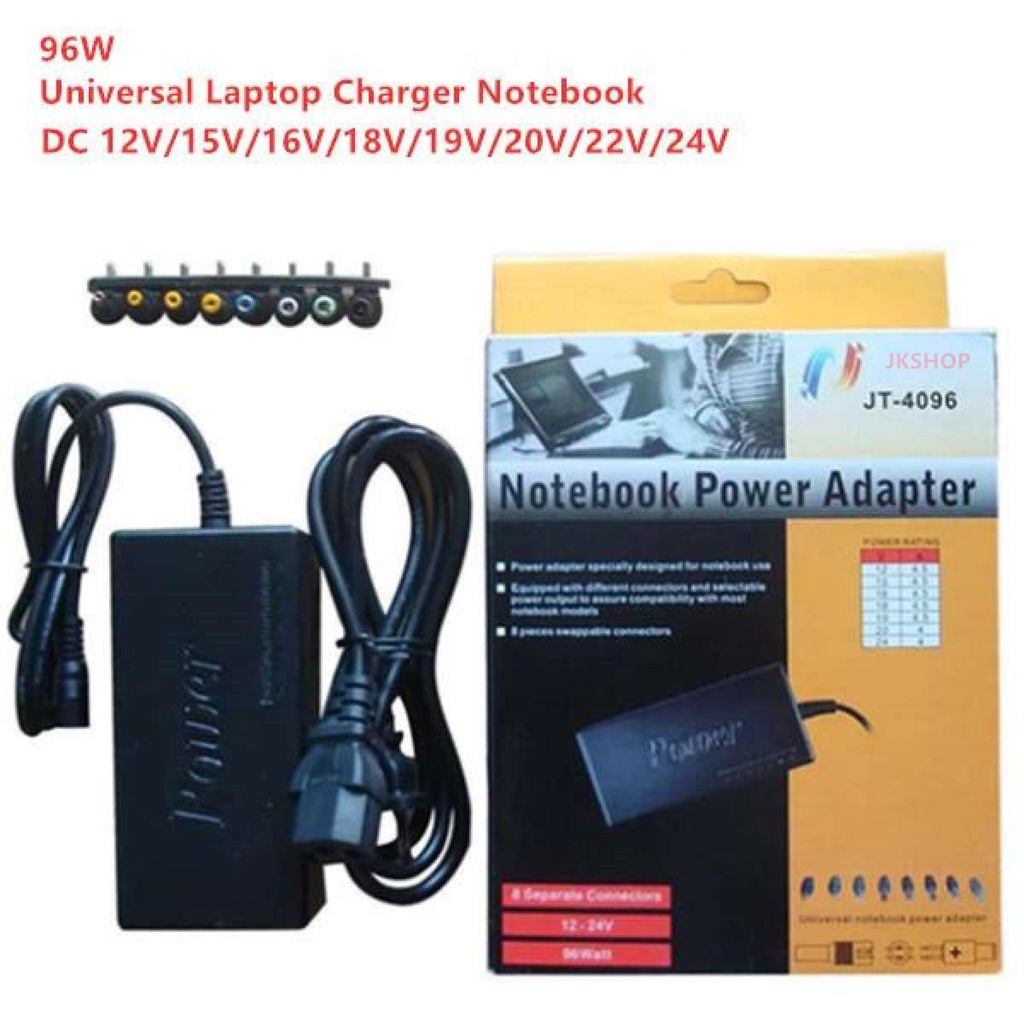 Laptop Universal Charger Adapter (Black) | Shopee Philippines
